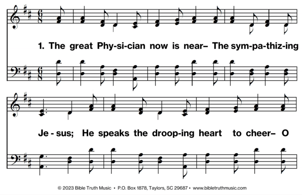 36 – The Great Physician – Screen Display – DOWNLOAD – Bible Truth Music