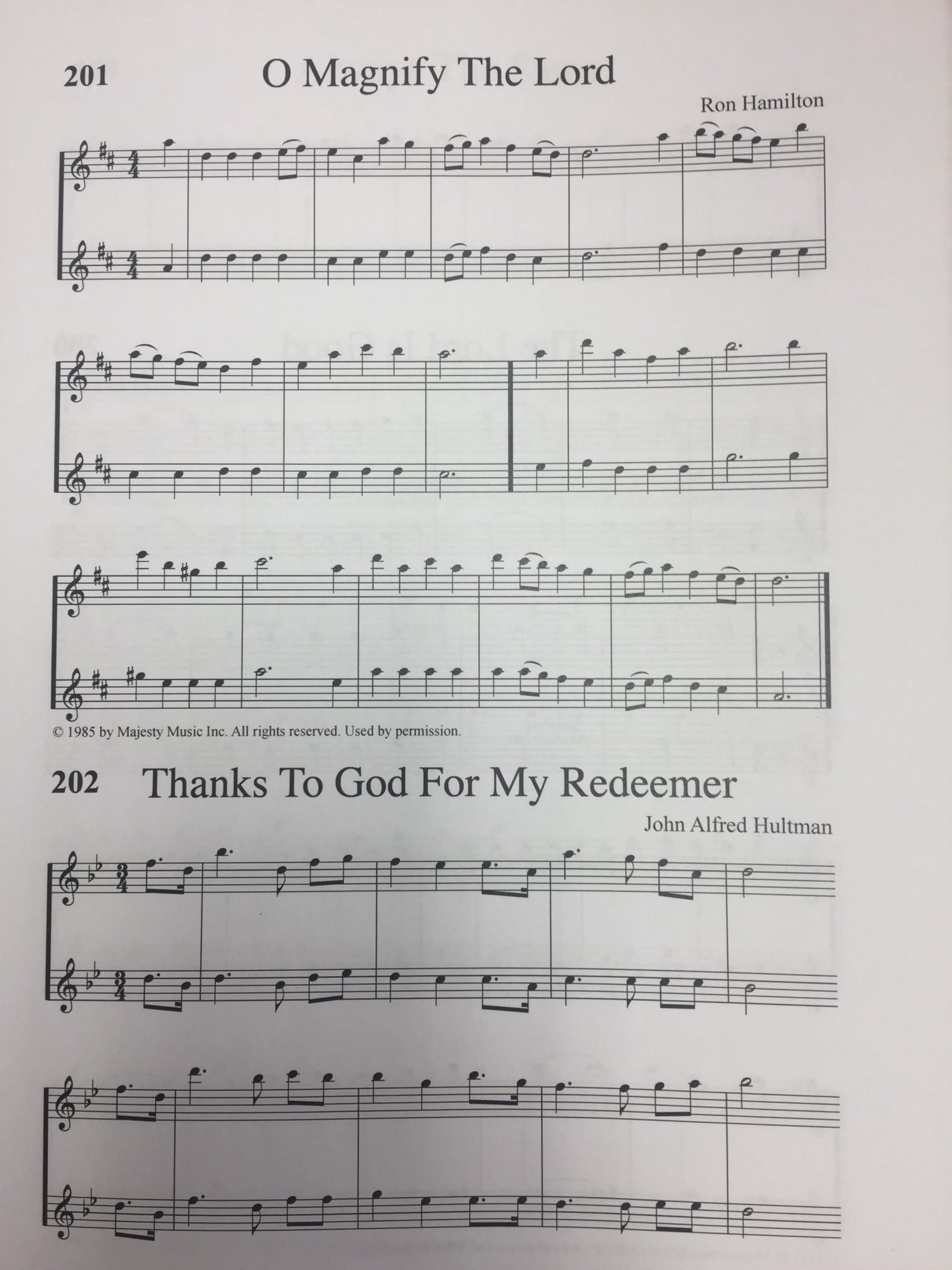 Treble Clef C Instruments (BT01) Hymnal Orchestrations – Bible Truth Music