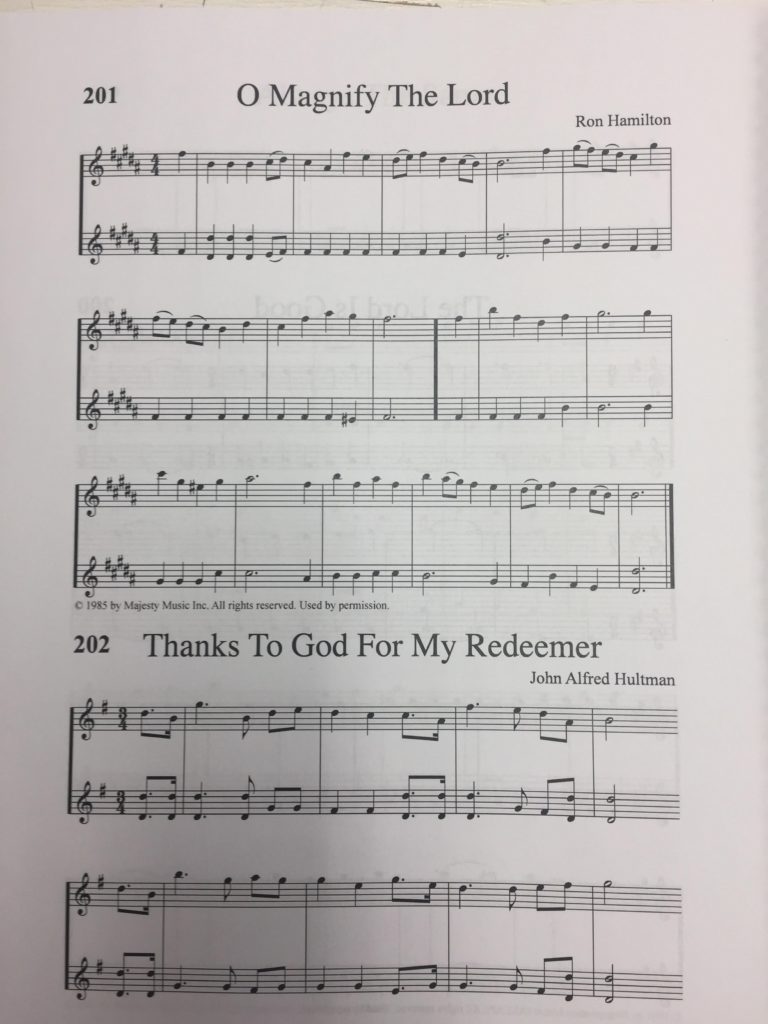 Treble Clef Eb Instruments (BT04) Hymnal Orchestrations – Bible Truth Music